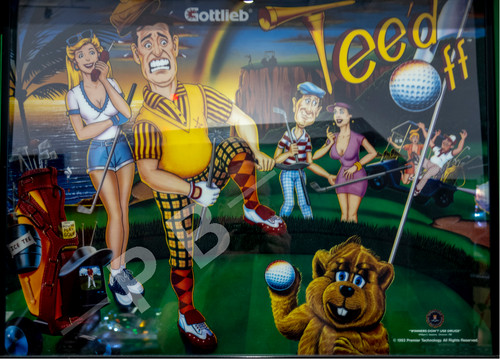 Teed Off 1993 Gottlieb Backglass | Pinball Backglass