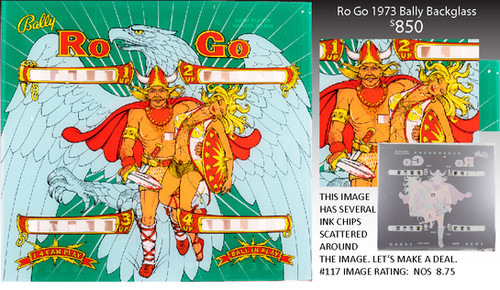 Ro Go 1973 Bally #117 | Pinball Backglass