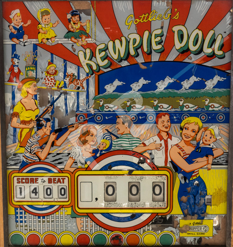 Kewpie Doll 1960 Gottlieb Backglass | Pinball Backglass