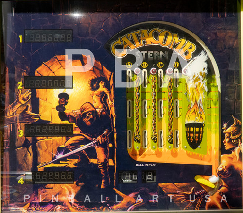 Catacomb 1981 Stern Backglass | Pinball Art USA