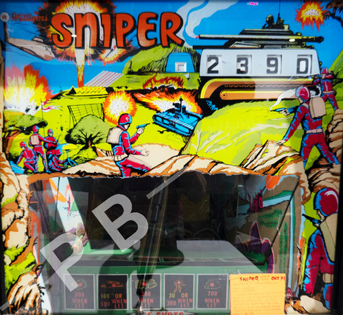 Sniper Williams Rifle Game | Pinball Backglass