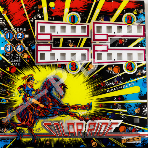 Solar Ride 1979 Gottlieb Backglass | Pinball Backglass