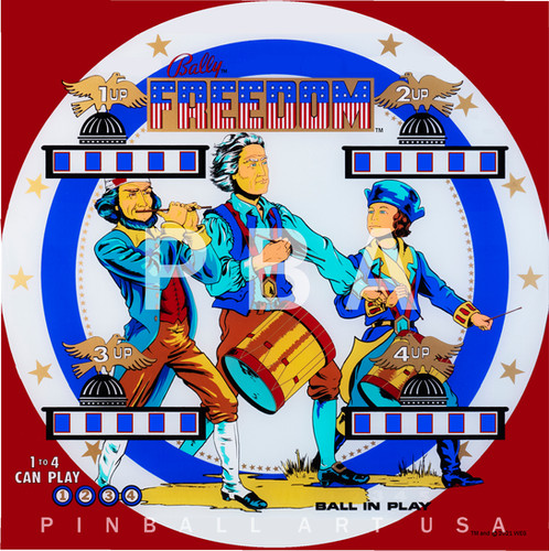 Freedom 1976 Bally | Pinball Art USA