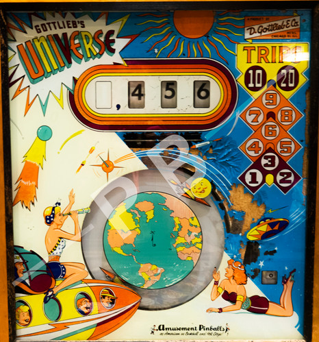Universe 1959 Gottlieb Backglass | Pinball Backglass