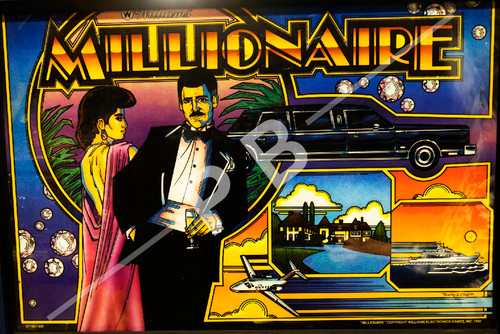 Millionaire 1987 Williams Backglass | Pinball Backglass