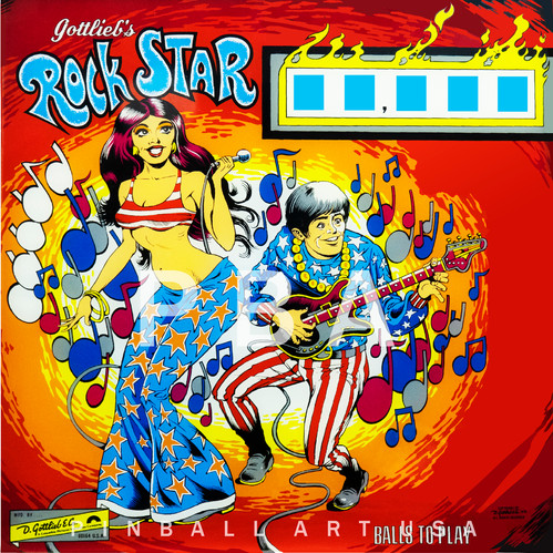 Rock Star 1978 Gottlieb | Pinball Art USA