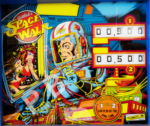 Space Walk 1978 Gottlieb Backglass | Pinball Backglass