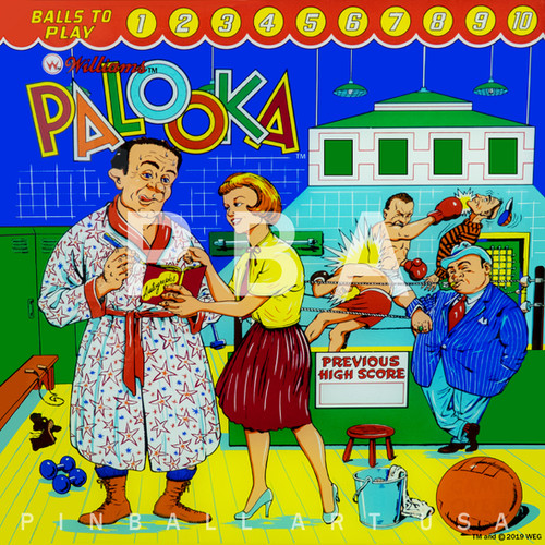 Palooka 1964 Williams | Pinball Art USA
