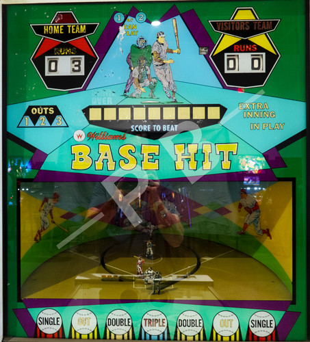 Base Hit 1967 Williams Backglass | Pinball Backglass