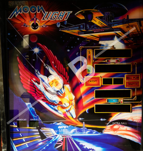 Moon Light 1987 Inder Backglass | Pinball Backglass