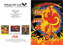Pinball Cards | Pinball Backbox Art Greeting Cards