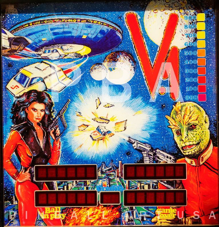 V.1 IDSA Backglass | Pinball Art USA