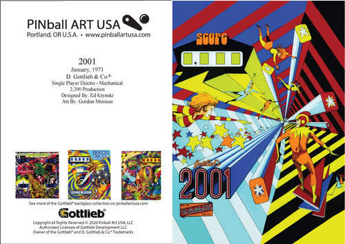 2001 Greeting Card | Pinball Art USA