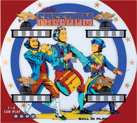 Freedom 1976 Bally Acrylic Backglass | Pinball Backglass