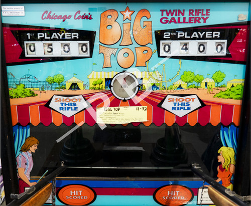 Big Top Chicago Coin Backglass | Pinball Backglass