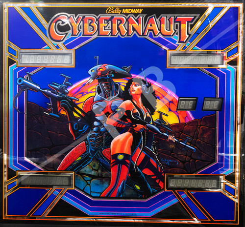 Cybernaut 1985 Bally Midway Backglass | Pinball Backglass