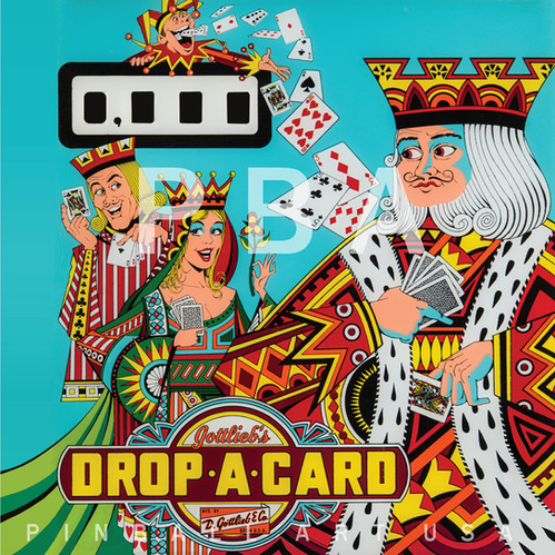 Drop-A-Card | Gottlieb Backglass Art Prints | Pinball Art USA