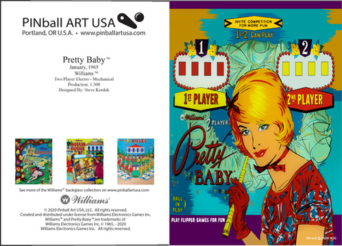 Pretty Baby Greeting Card | Pinball Art USA