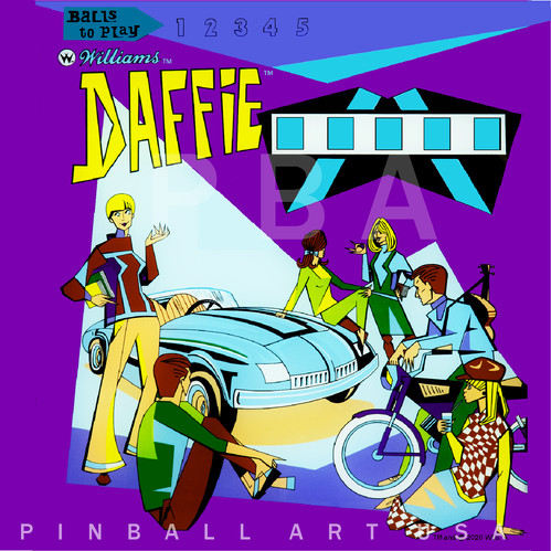 Daffie 1968 Williams | Pinball Art USA