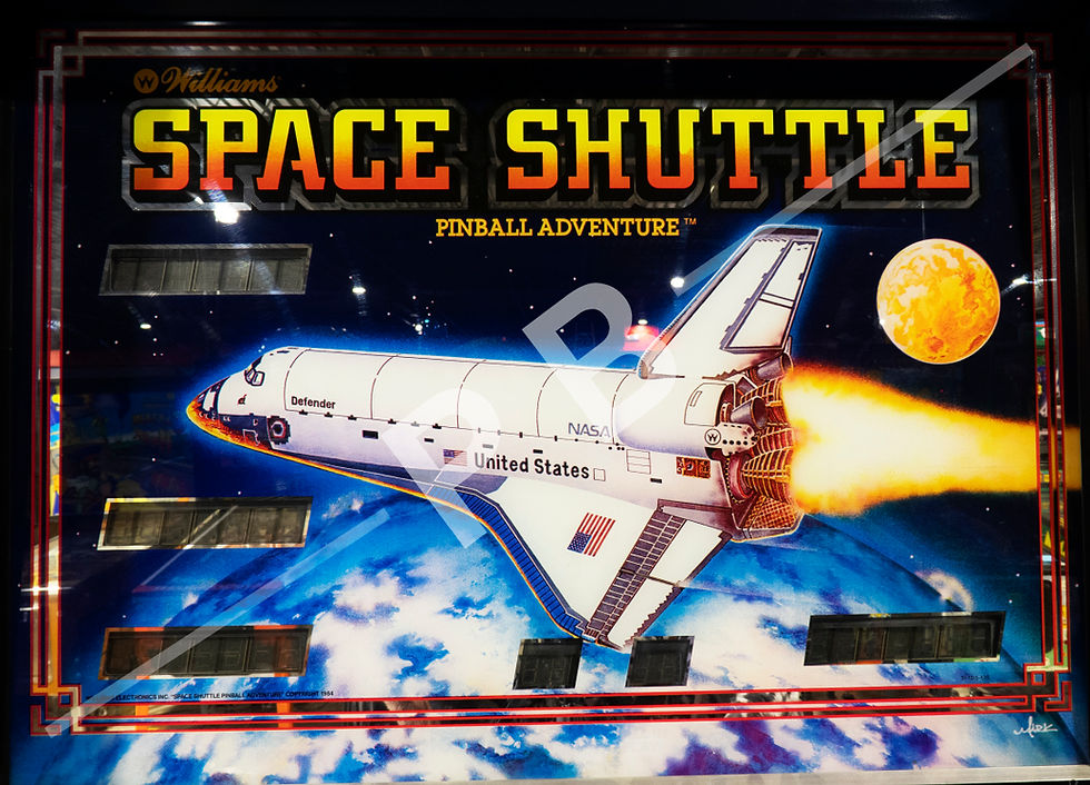 Space Shuttle 1984 Williams Backglass | Pinball Backglass