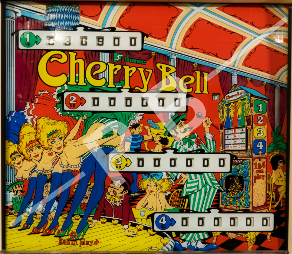 Cherry Bell 1978 Sonic | Pinball Backglass
