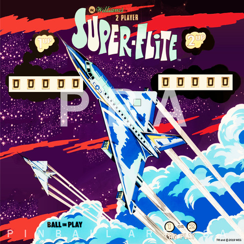Super Flite 1974 Williams | Pinball Art USA