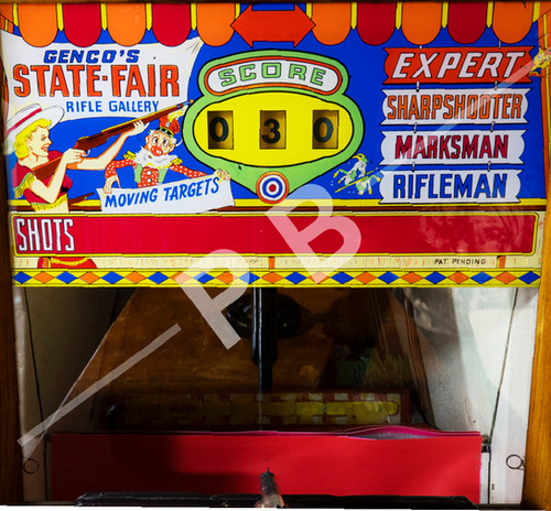 State Fair Genco Rifle Game | Pinball Backglass