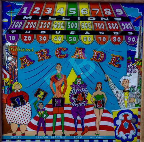 Arcade 1951 Williams Backglass | Pinball Backglass