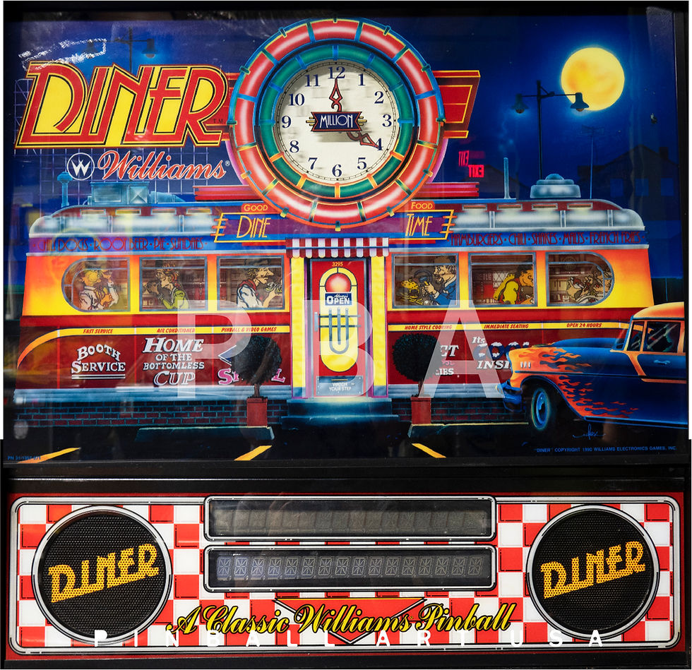 Diner 1990 Williams | Pinball Art USA