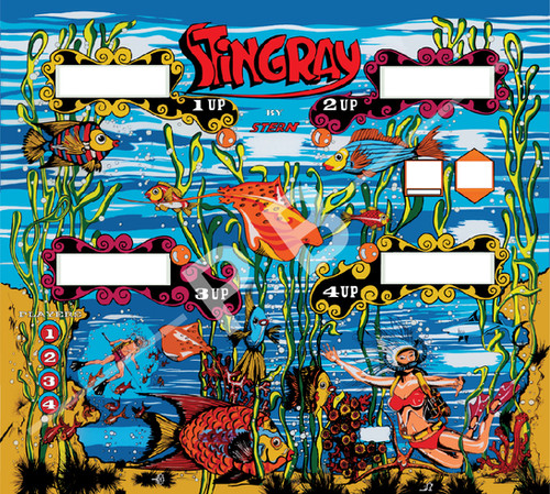 Stingray 1977 Stern | Pinball Backglass