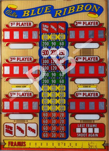 Blue Ribbon Bally Backglass | Pinball Backglass