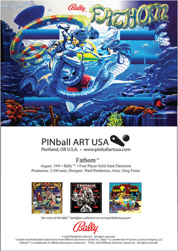 Fathom Greeting Card | Pinball Art USA
