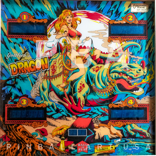 Dragon SS 1978 Gottlieb Backglass | Pinball Art USA