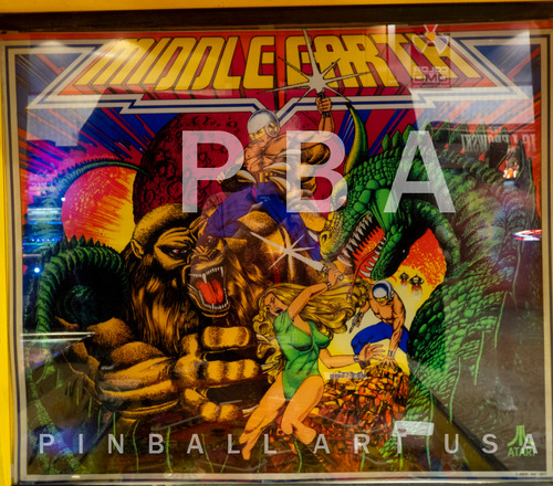 Middle Earth 1978 Atari Backglass | Pinball Art USA