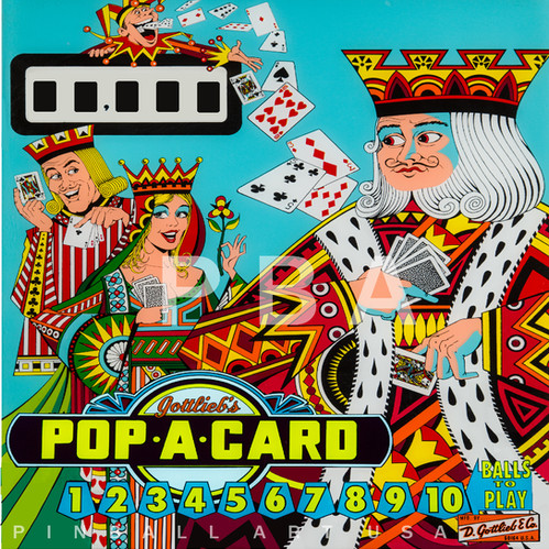 Pop A Card 1972 Gottlieb | Pinball Art USA