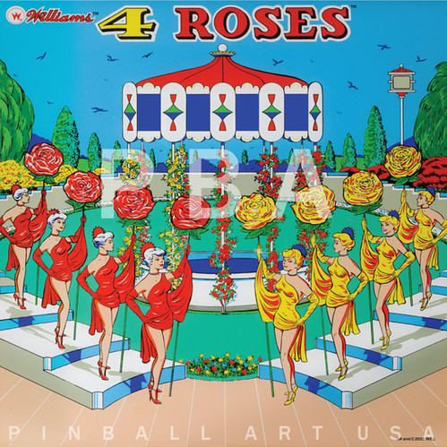 4 Roses 1962 Williams | Pinball Art USA