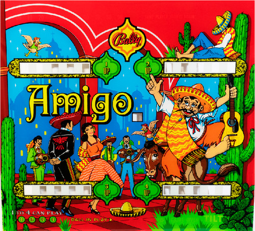 Amigo 1973 Bally #15mc | Pinball Art USA