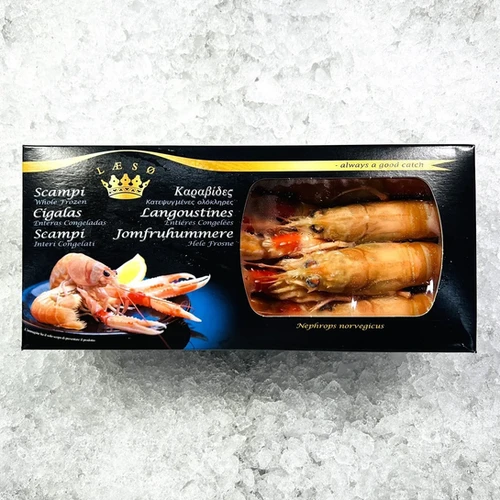 Whole Danish Scampi Size 17-20 - 800g | De La Valley