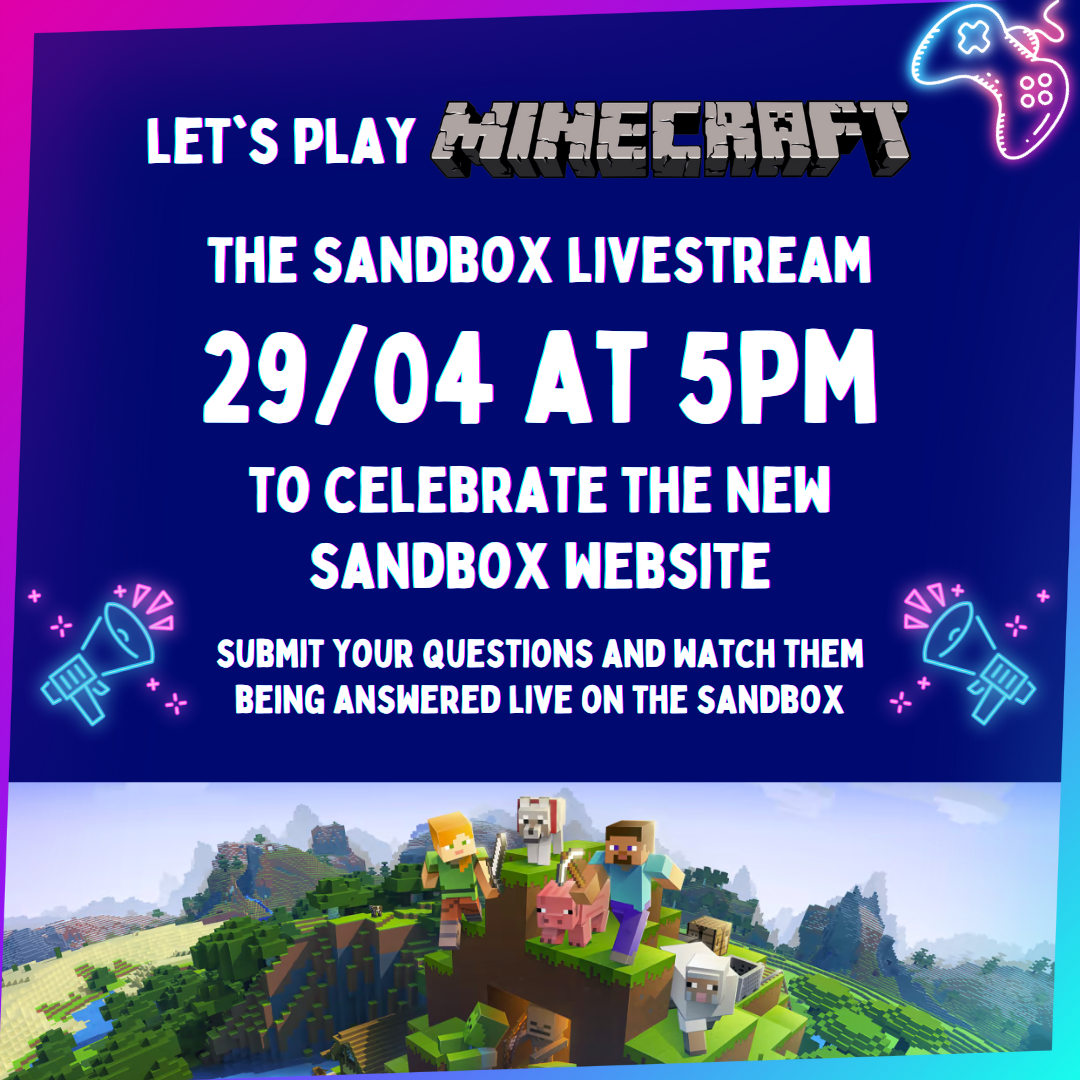 The Sandbox Livestream | Minecraft | Be U Sandbox