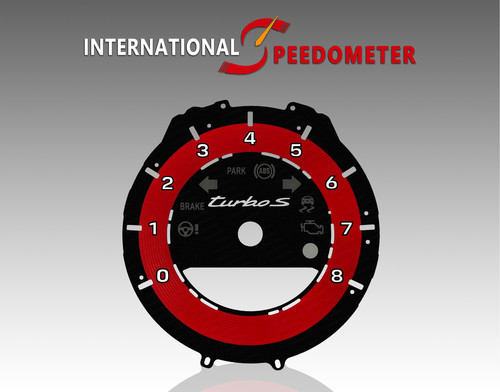 2022-2024 Porsche 911 Turbo S Red (MPH) - PORE-03 | InternationalSpeedo