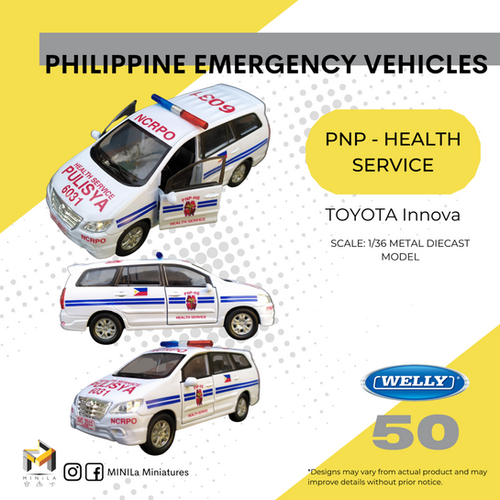50 [1/36 scale Toyota Innova] PNP-Health Service (Philippine Emergency ...