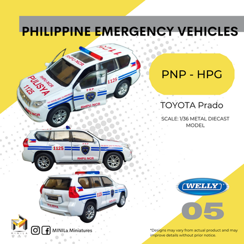 05 [1/36 scale Toyota Prado] PNP-HPG (Philippine Emergency Vehicles ...