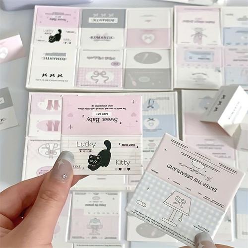 Mini Packing Cards for Stickers and Photocards (5 sheets 30 cards ...