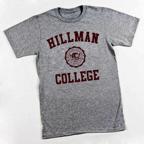 Heather Gray Hillman T-Shirt | hillmanbookstore
