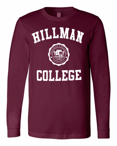 Hillman Maroon L/S T-Shirt | hillmanbookstore