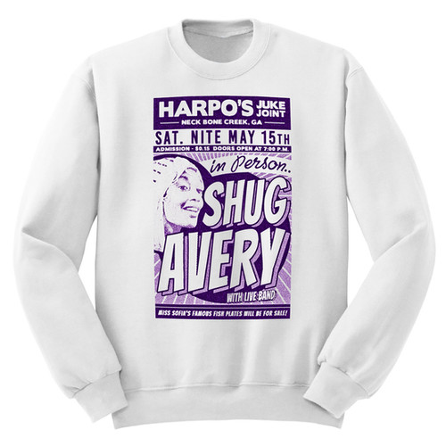 SHUG AVERY - WHITE SWEATSHIRT | hillmanbookstore