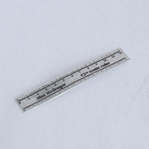 12th Scale Metal Ruler | Mini McGregor