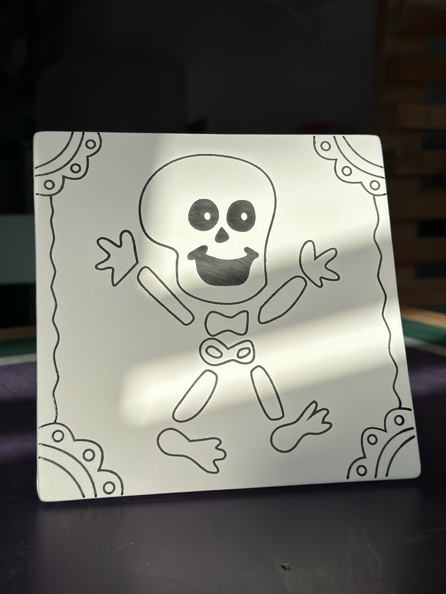 Skeleton Tiles - 330pm | EarthWorks ClaySpace