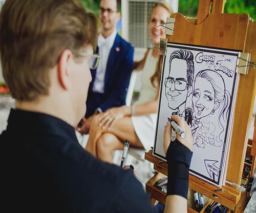 3hrs Live Caricature Drawing Service In DC, Maryland And Virginia