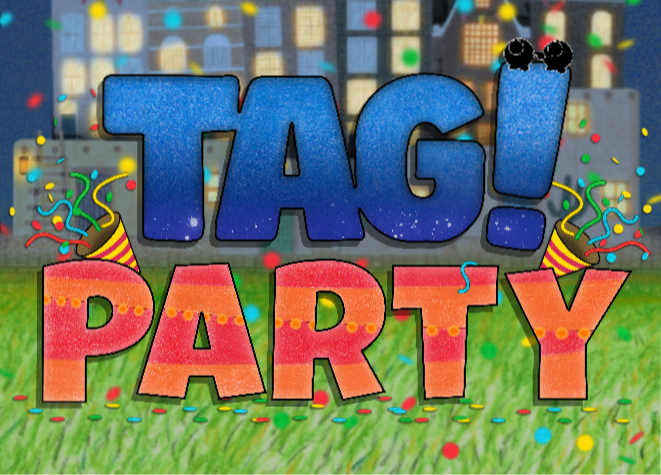 Tag Party game of partying Dotlings | Four Horsemen Games | Amsterdam